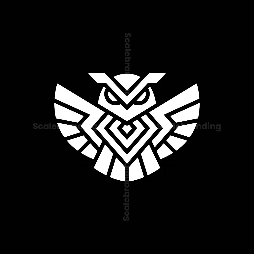 Geometric owl diamond elegant logo | Scalebranding