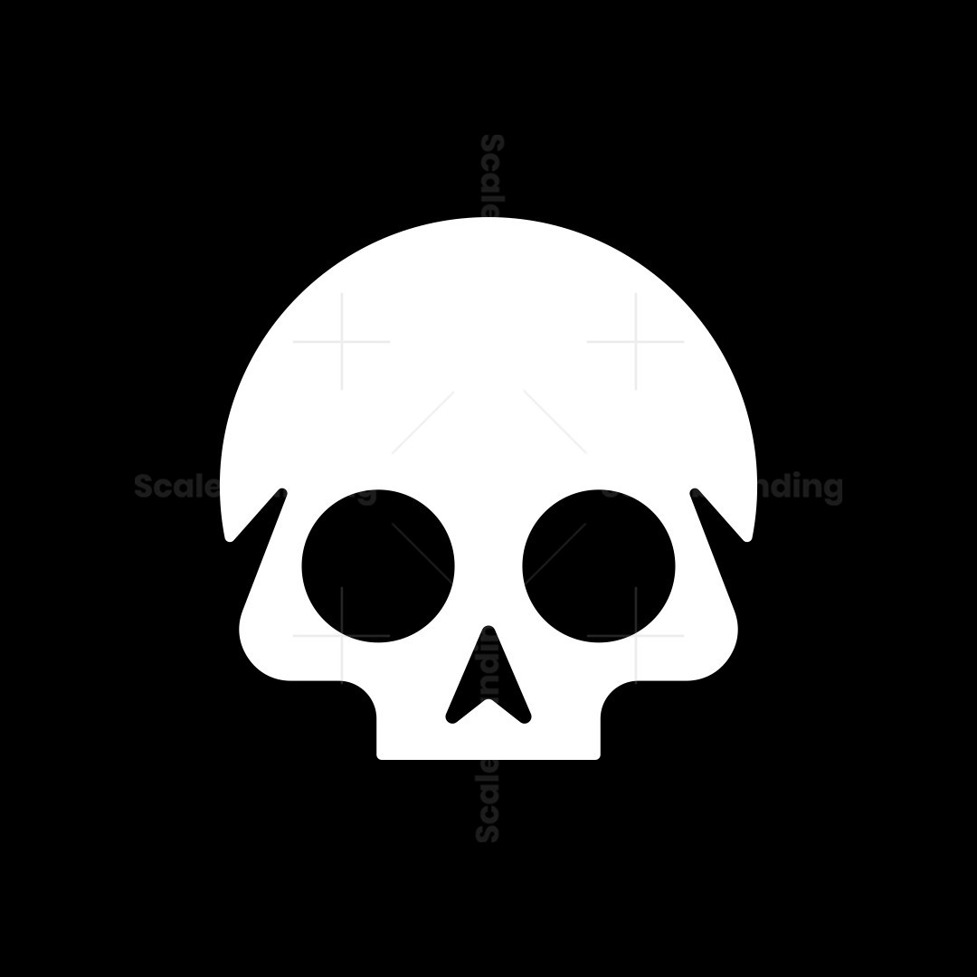 White Skull Logo Cool Skull Logo Vectors Download Free High Quality