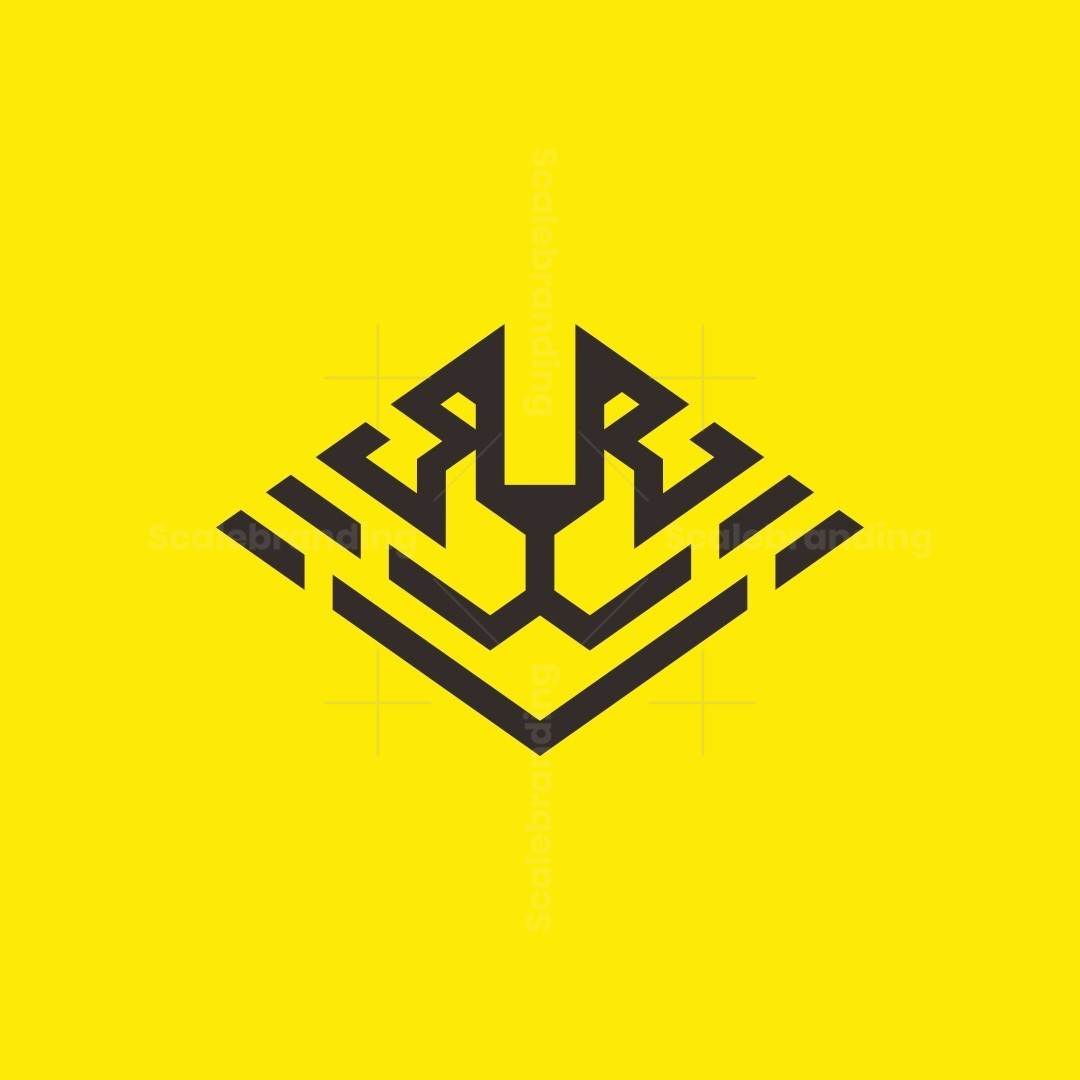 Geometric Tiger Face Logo | Scalebranding