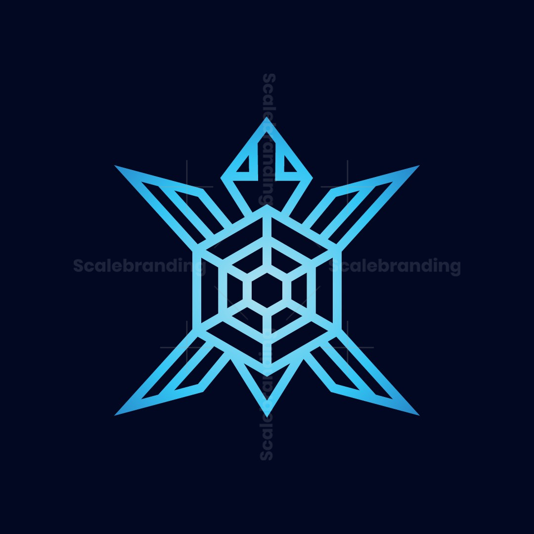 Geometric Turtle Letter X Logo | Scalebranding