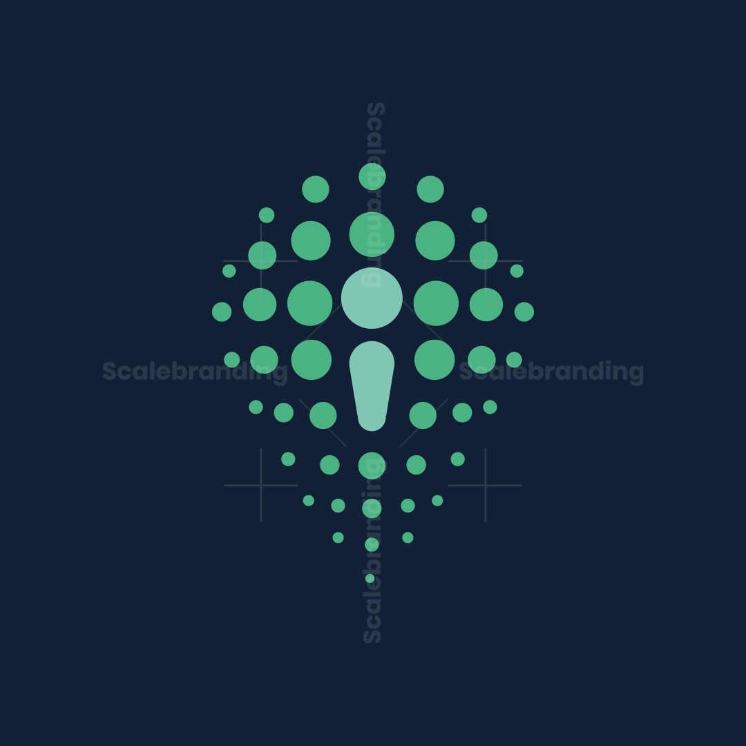 Geotag Dots Person And Letter I Logo | Scalebranding