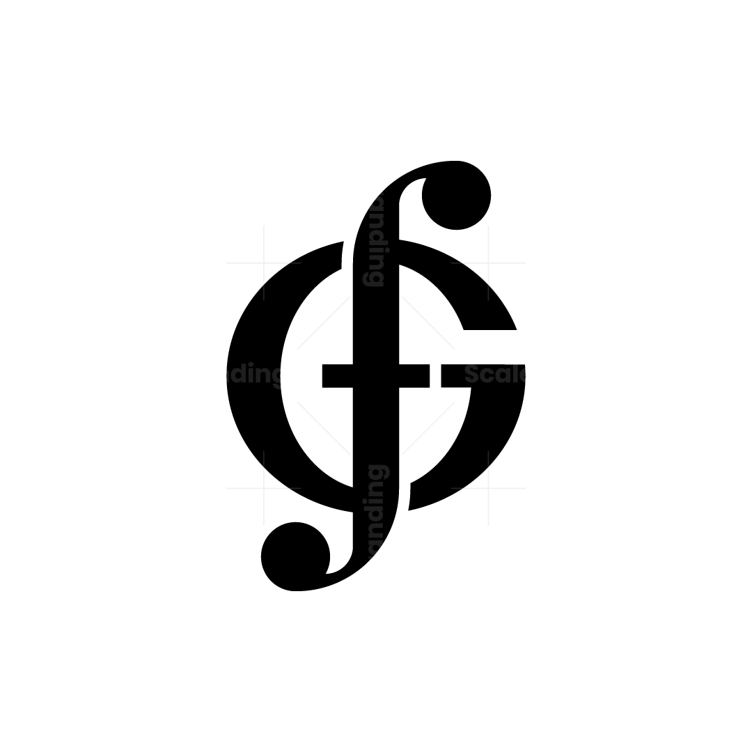 Letters GF or ET Monogram Logo | Scalebranding