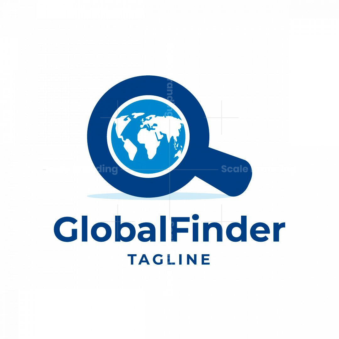 Global Finder Technology Research Logo | Scalebranding