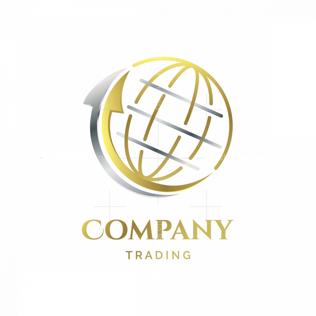 Global Trading Arrows Symbol Logo | Scalebranding