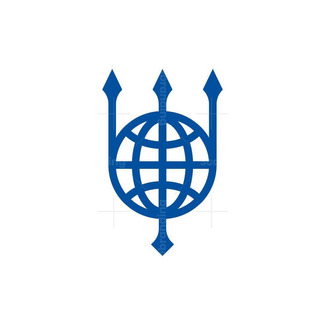 Globe Trident Logo | Scalebranding