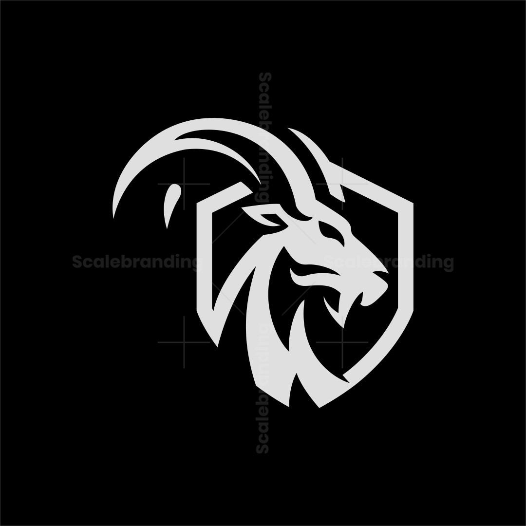 Goat Logo Modern Goat Shield Logo | Scalebranding