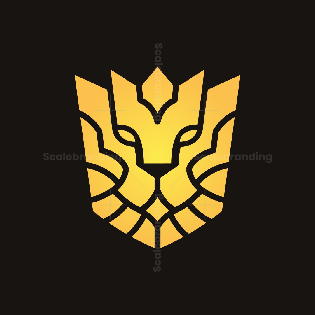 Gold Lion Shield Logo | Scalebranding
