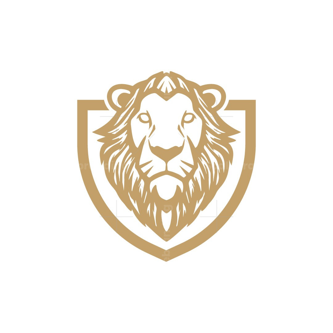 Lion Security Gold Shield Logo | Scalebranding