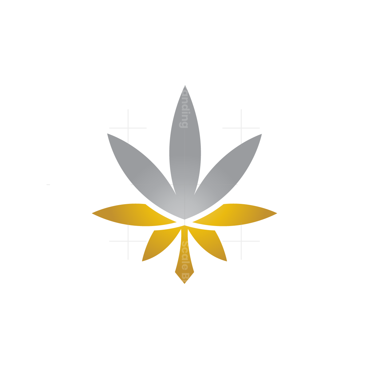 Gold Silver Cannabis Logo | Scalebranding