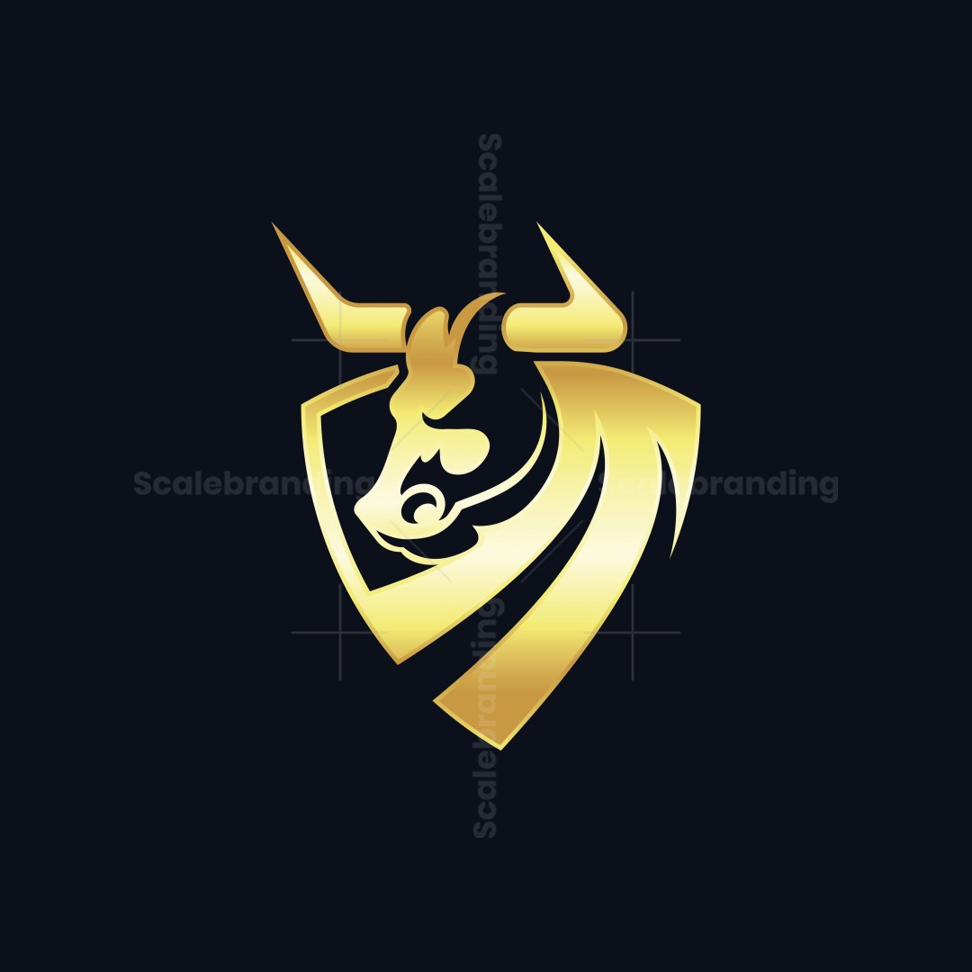 Golden Bull Shield Logo | Scalebranding