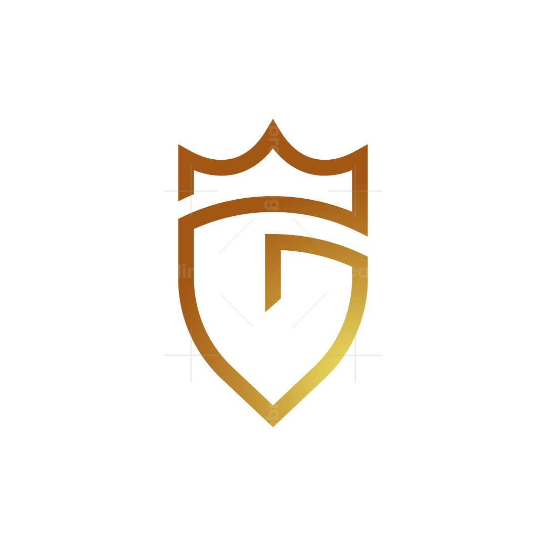 Golden Crown King Crest Letter G Logo | Scalebranding