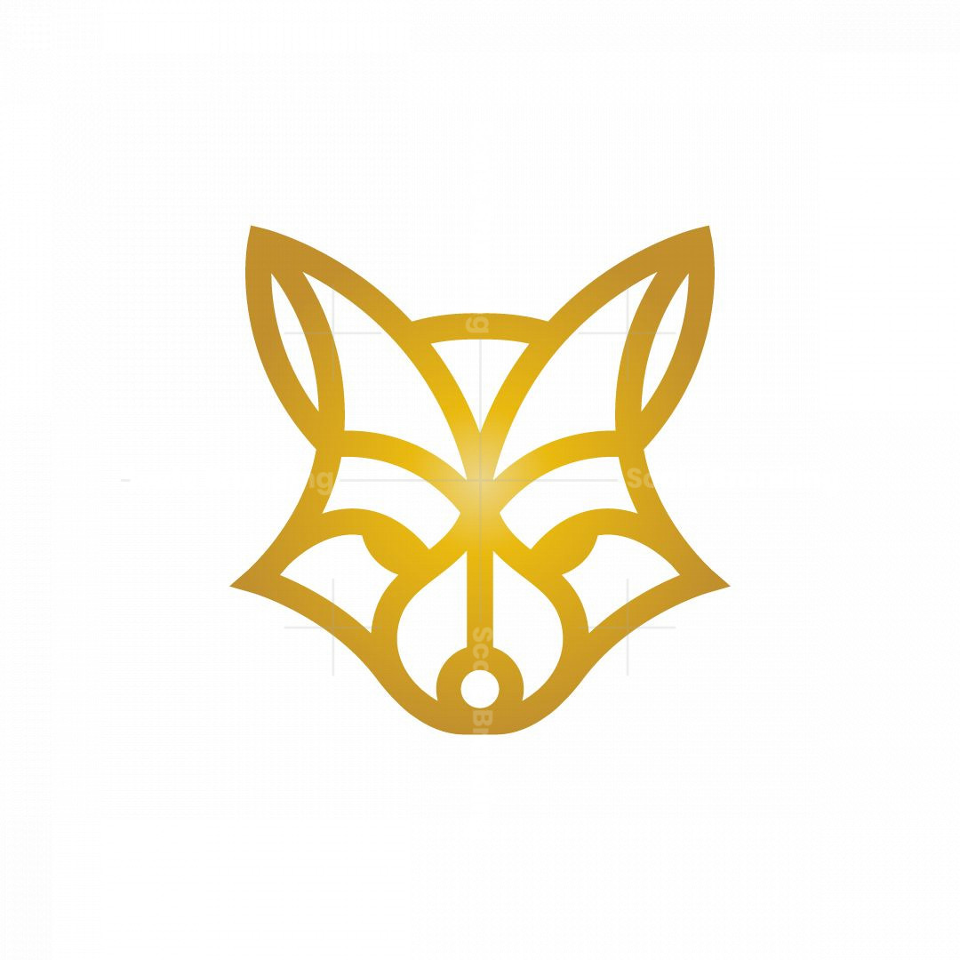 Golden Fox Logo Fox Head Logo | Scalebranding