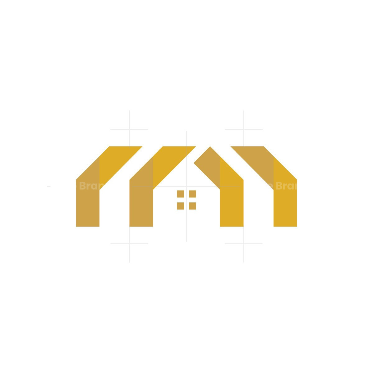 Golden House Logo Real Estate Logo | Scalebranding