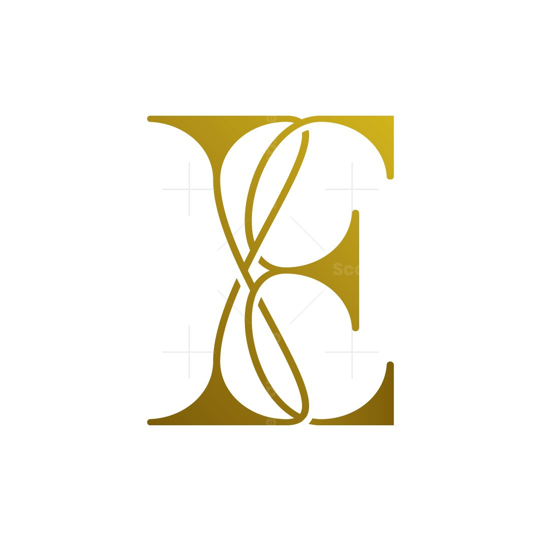 Golden Letter E Logo | Scalebranding