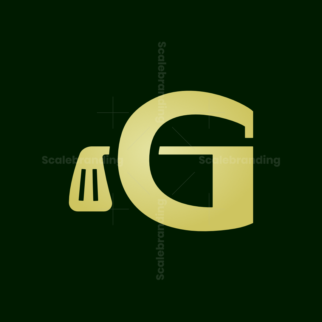 Golden letter G golf elegant logo | Scalebranding