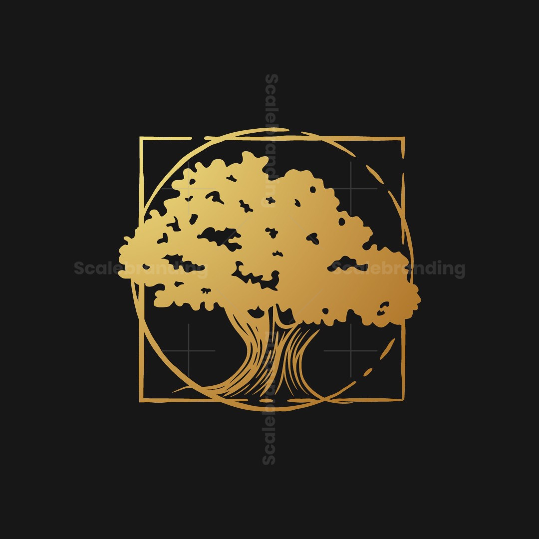 Golden Oak Tree Logo | Scalebranding