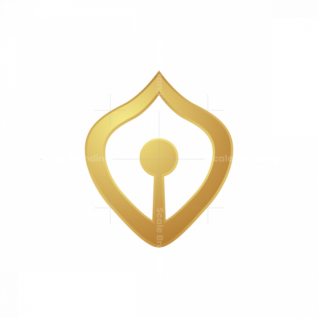 Golden Pen Editorial Publishing Logo | Scalebranding