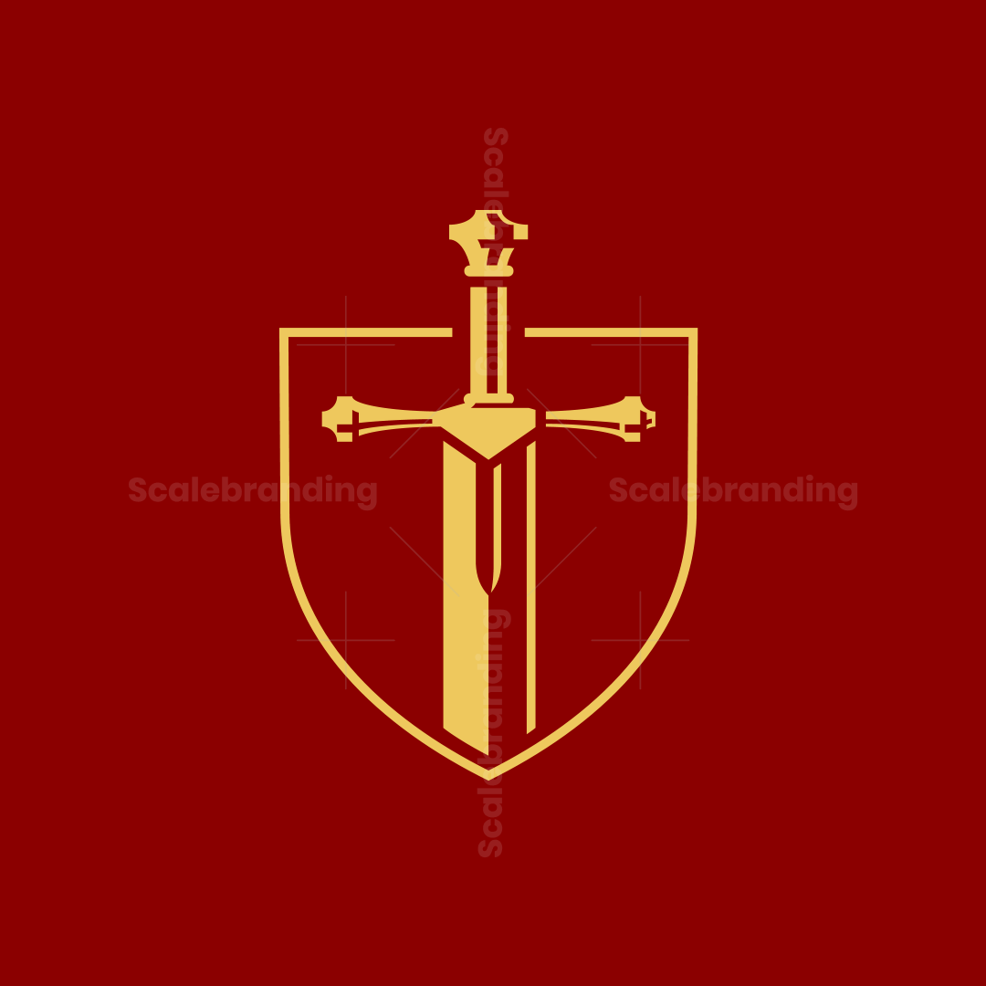 Sword in shield elegant Logo | Scalebranding