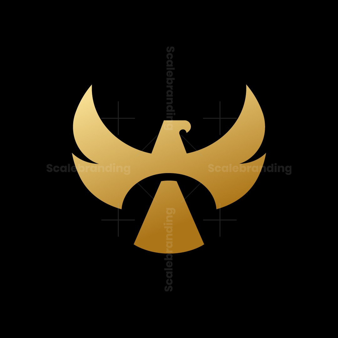 Golden T Eagle Logo | Scalebranding