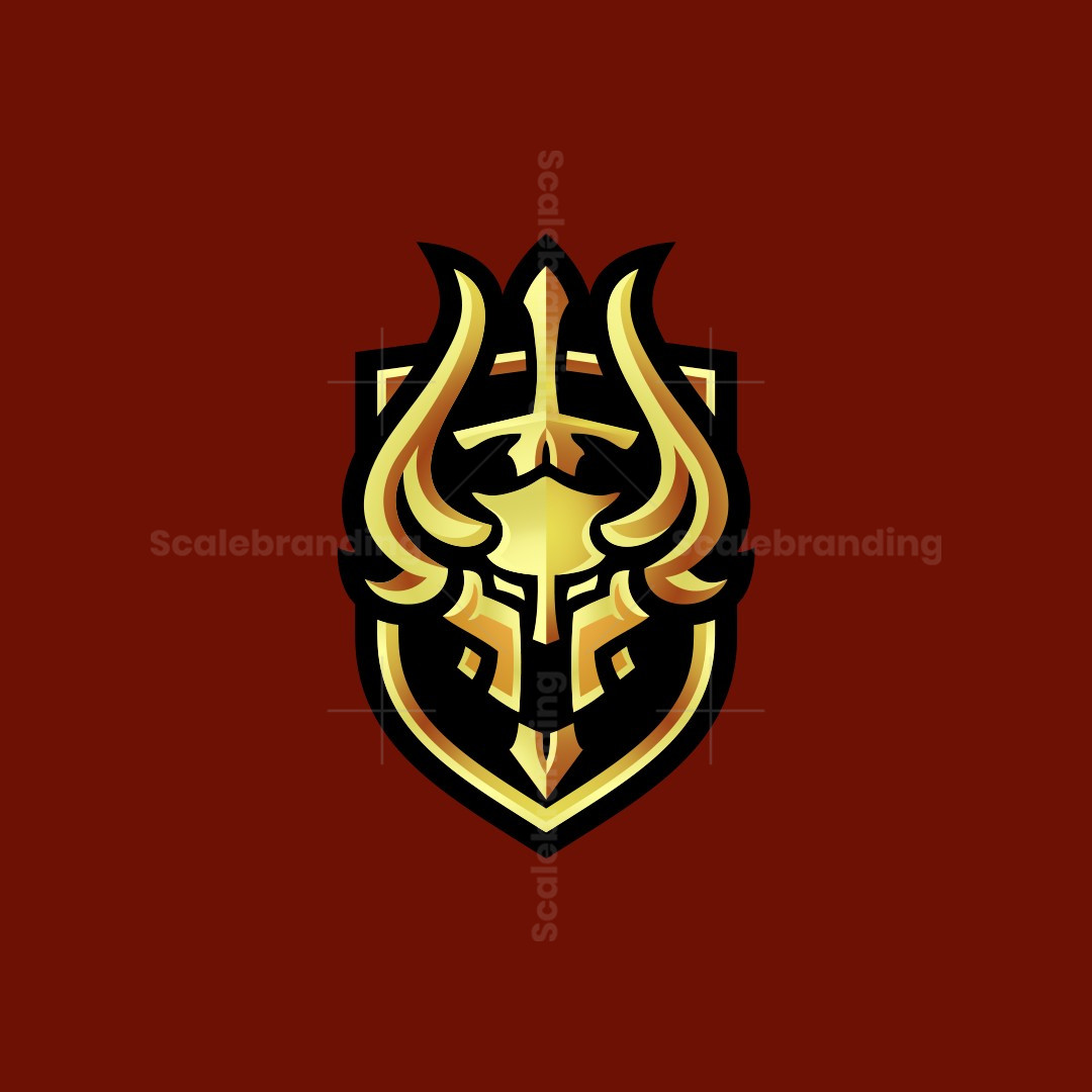 Golden Warrior Knight Logo | Scalebranding