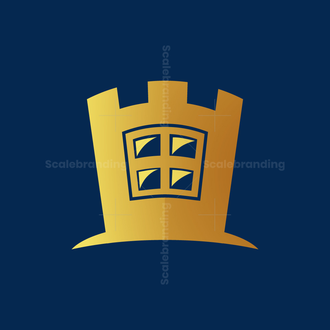 Golden Window Castle Logo | Scalebranding