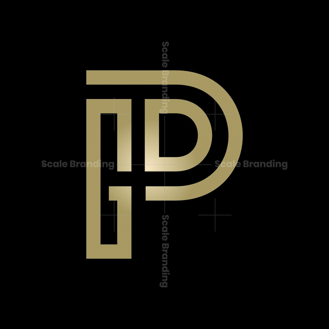 GP Monogram Logo PG Logo Golden GP Logo | Scalebranding