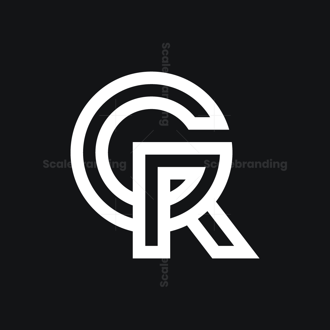 Letters GR or RG Monogram Logo | Scalebranding