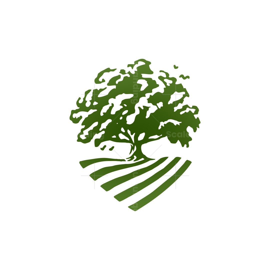 Green Acres Farm Tree Logo | Scalebranding