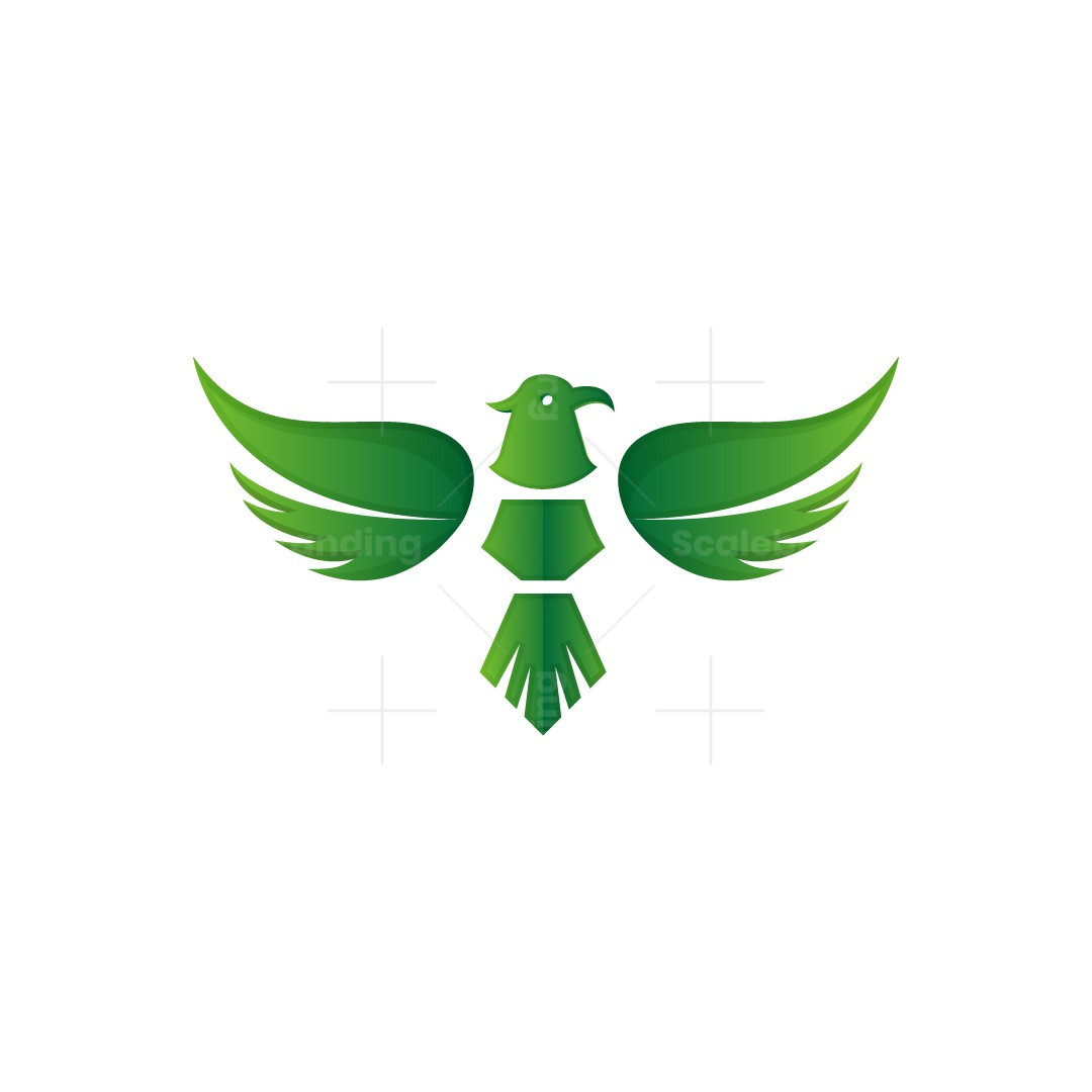 Green Eagle Leaf Logo | Scalebranding