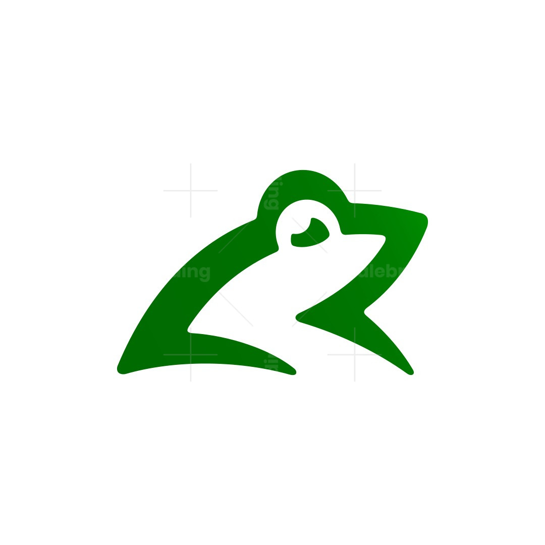 Green Frog Line Logo | Scalebranding