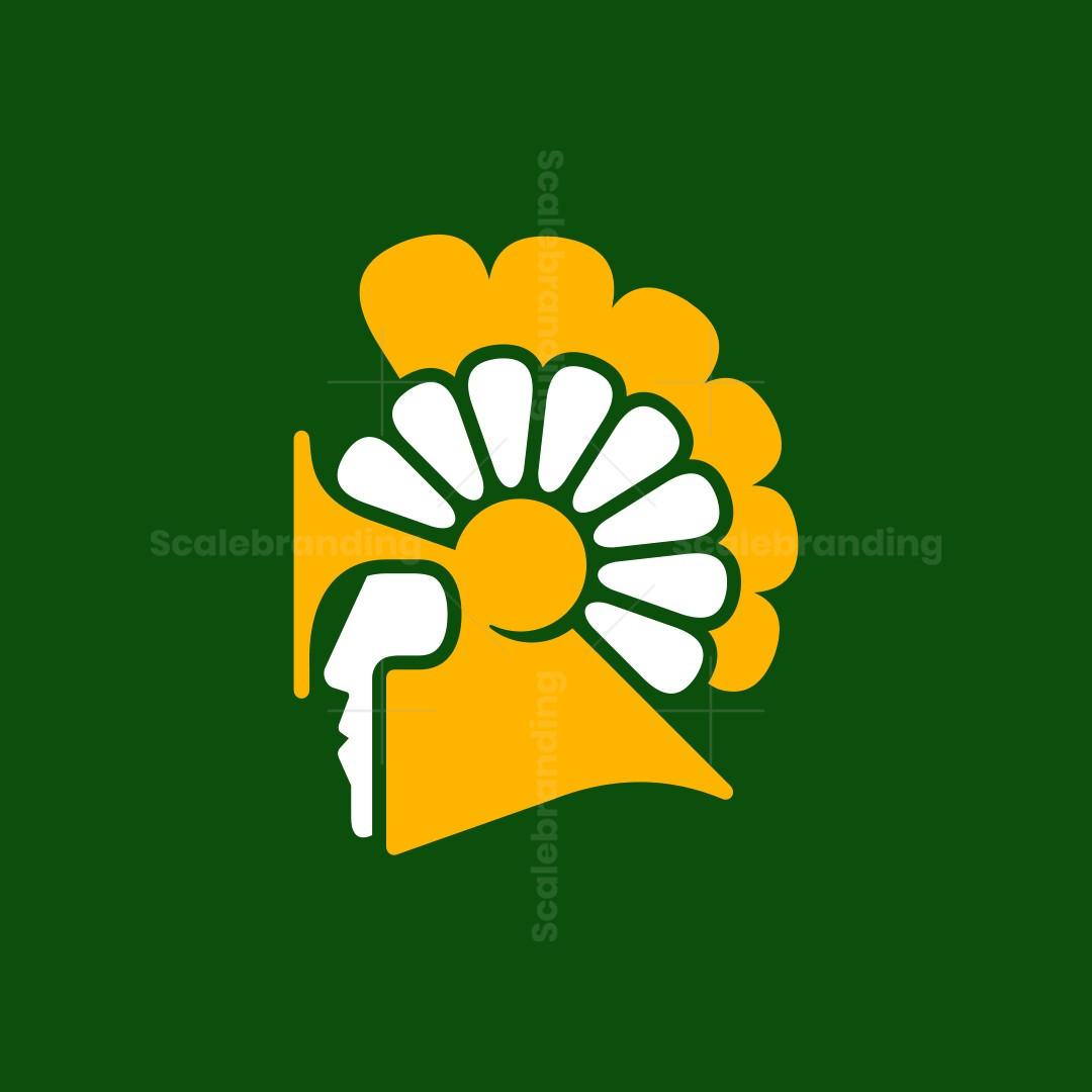 Green Garden Flower Guard Logo | Scalebranding