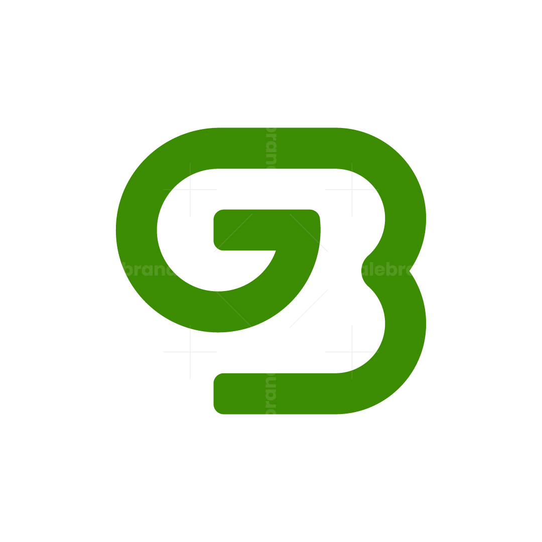 Letters EB or GB Monoline Logo | Scalebranding