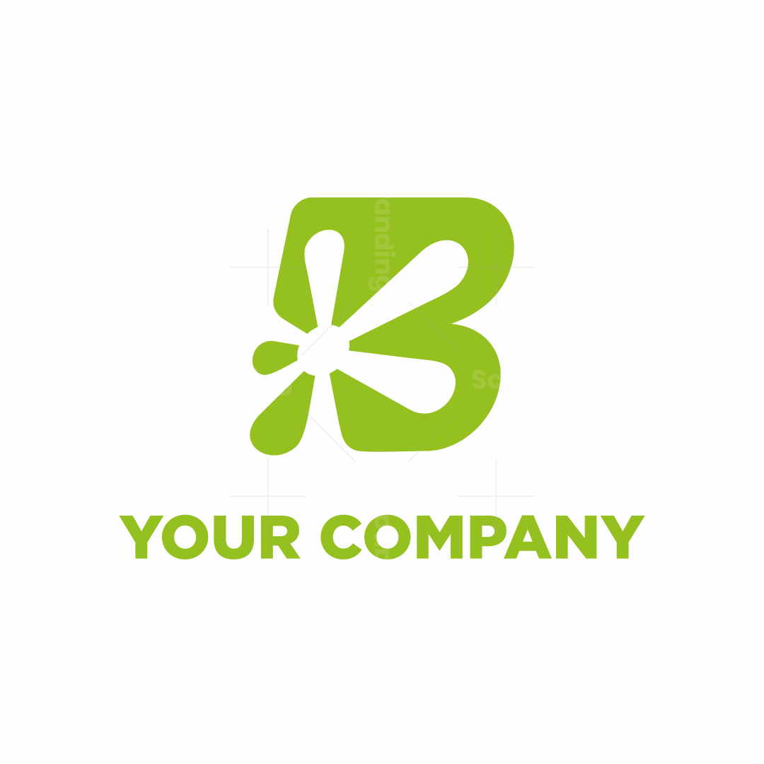 Letter B Spark Simple Logo | Scalebranding