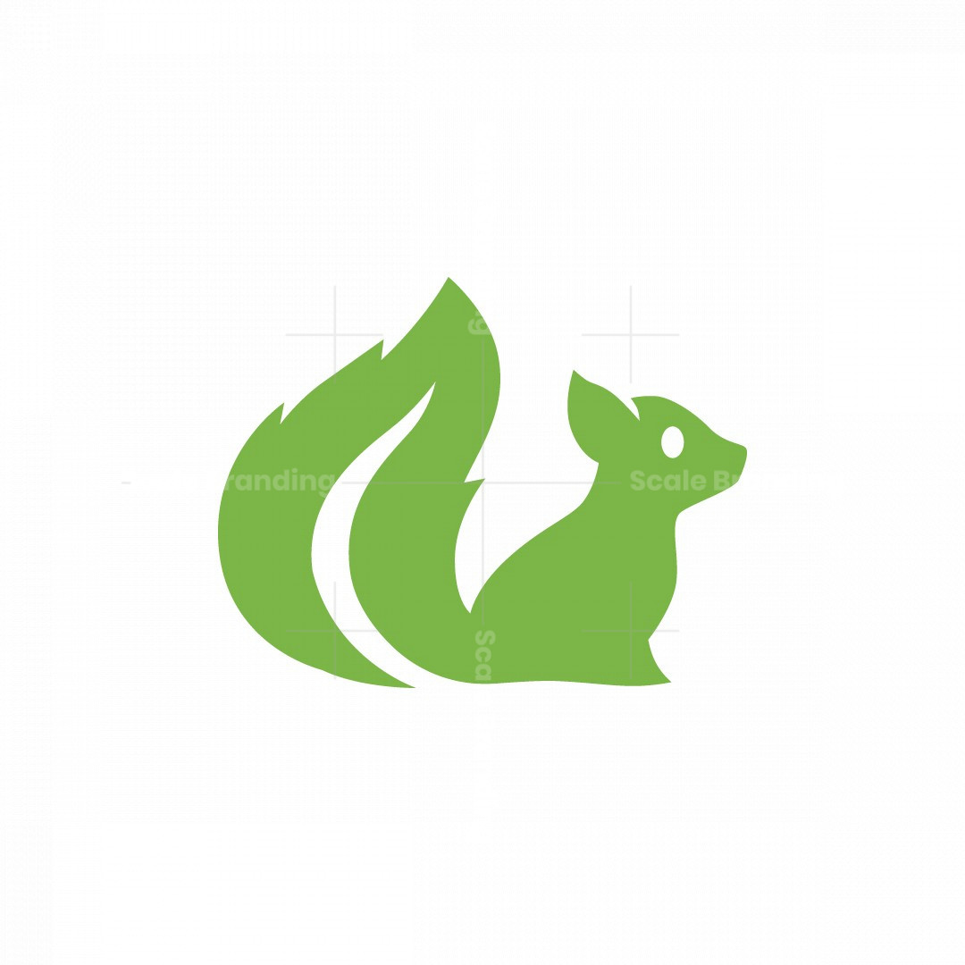 Green Squirrel Eco Nature Logo | Scalebranding