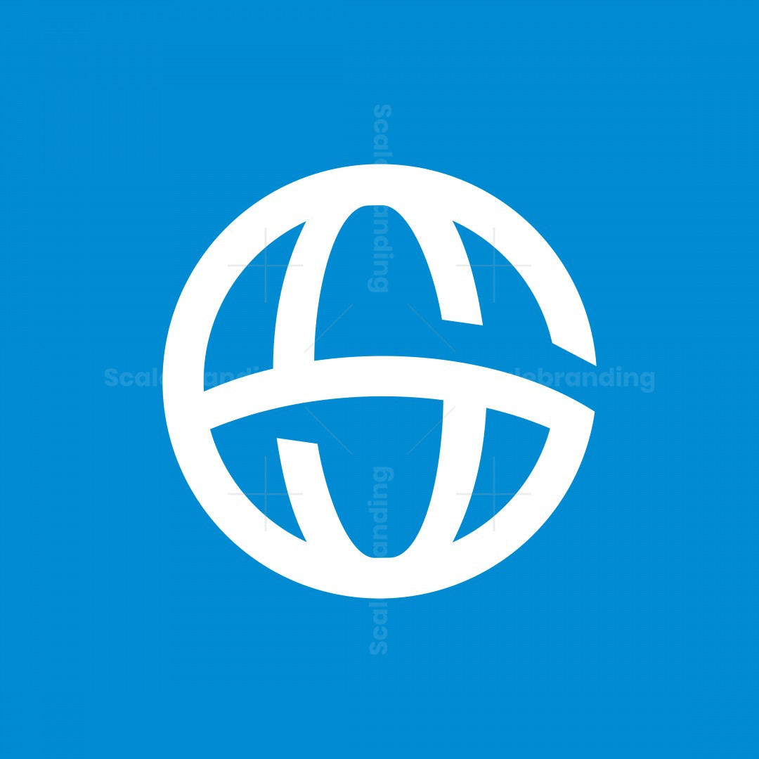 GS / SG Globe Monogram Logo | Scalebranding