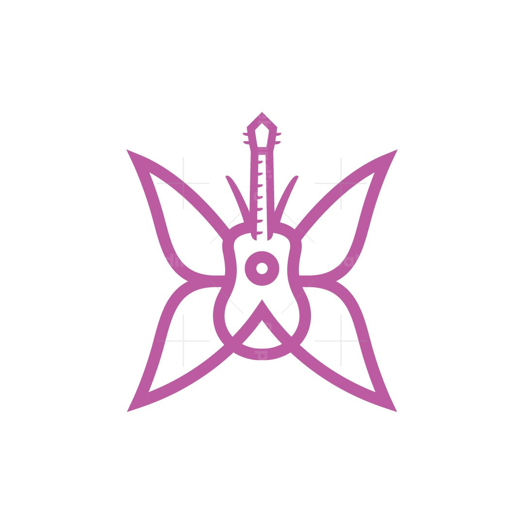 Guitar Butterfly Logo | Scalebranding