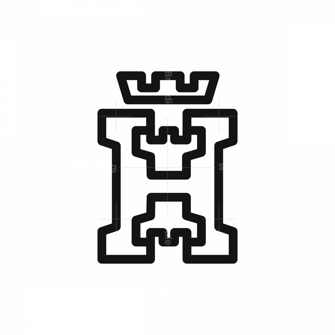 H Letter Castle Logo | Scalebranding