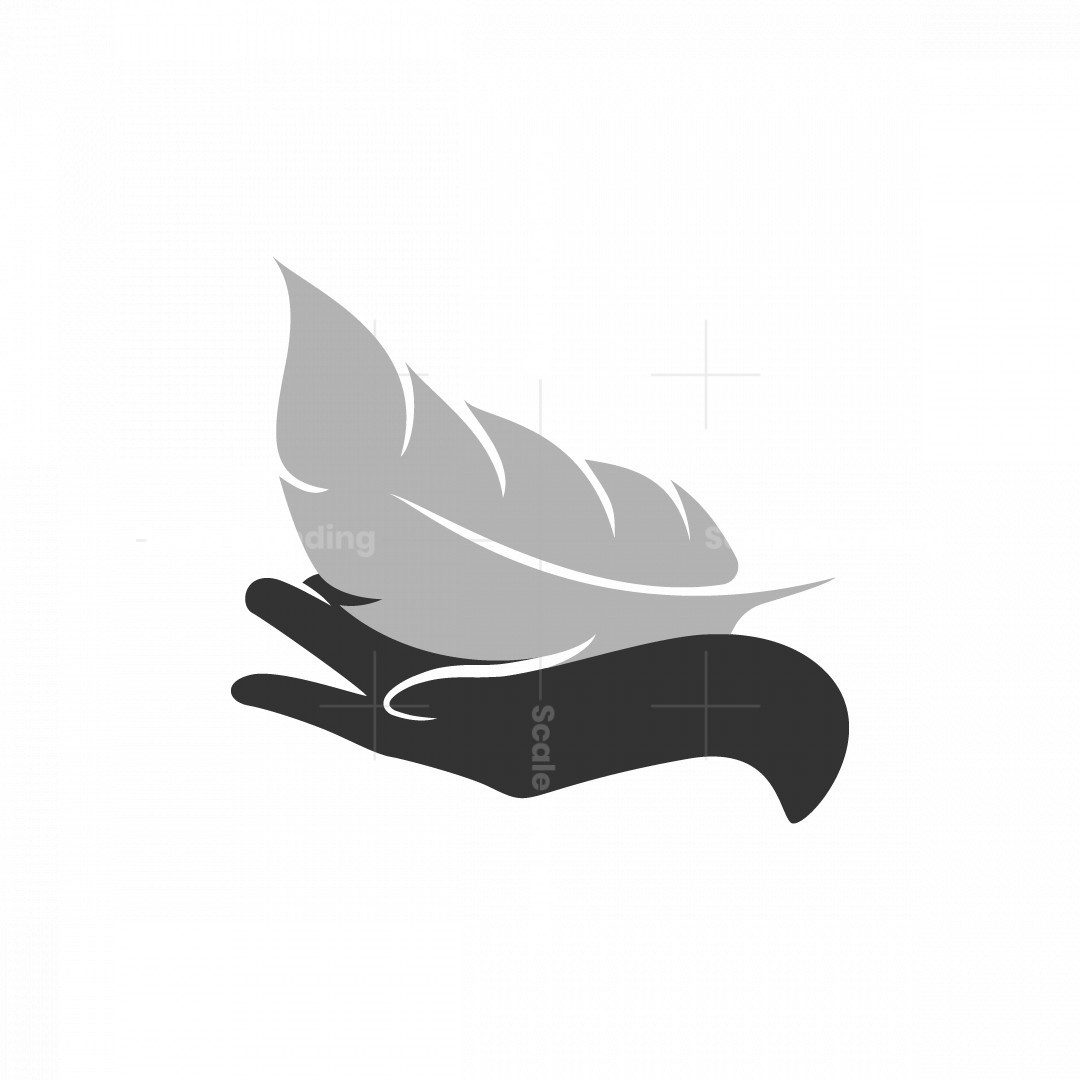 Hand With Feather Logo | Scalebranding