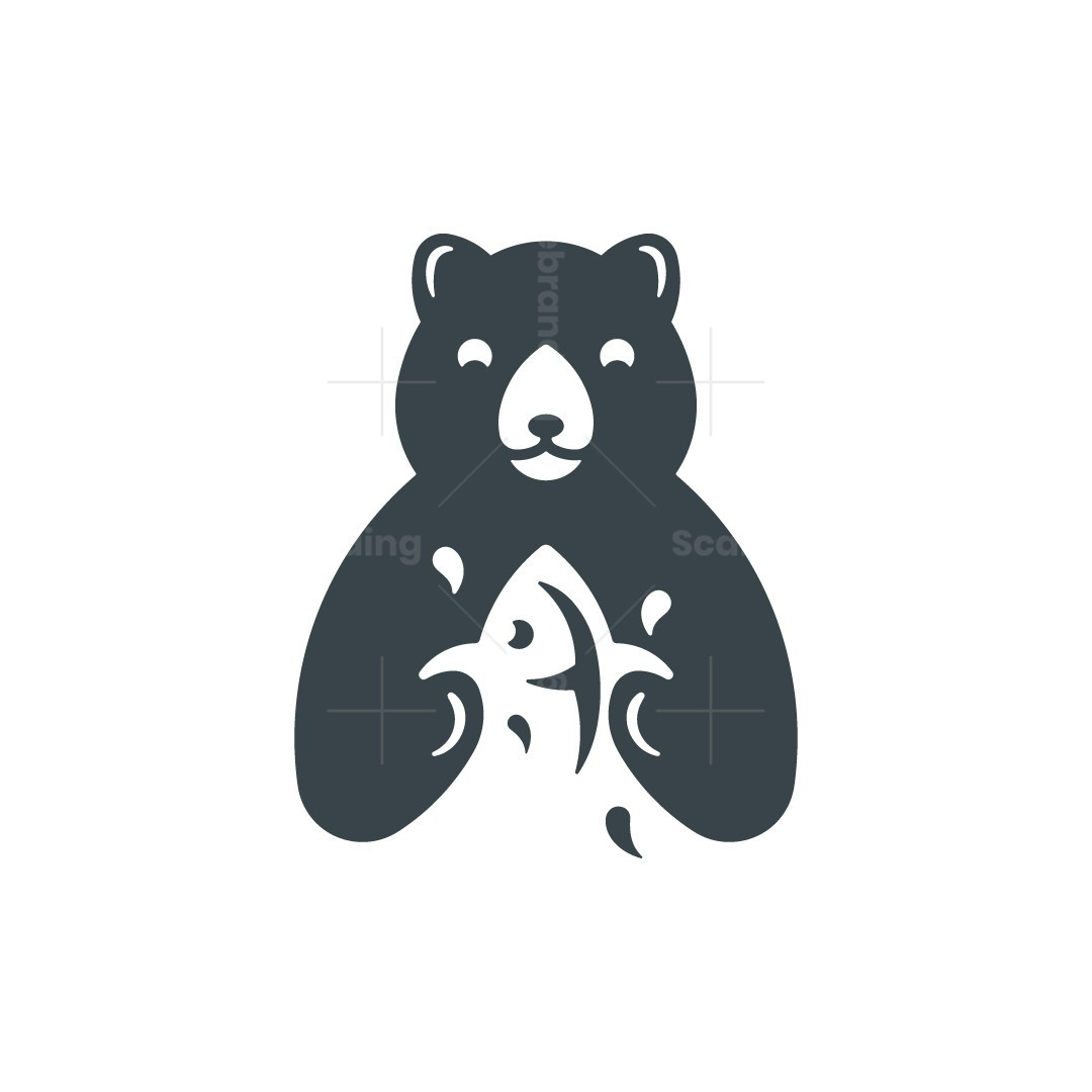 Happy Bear Fish Logo | Scalebranding