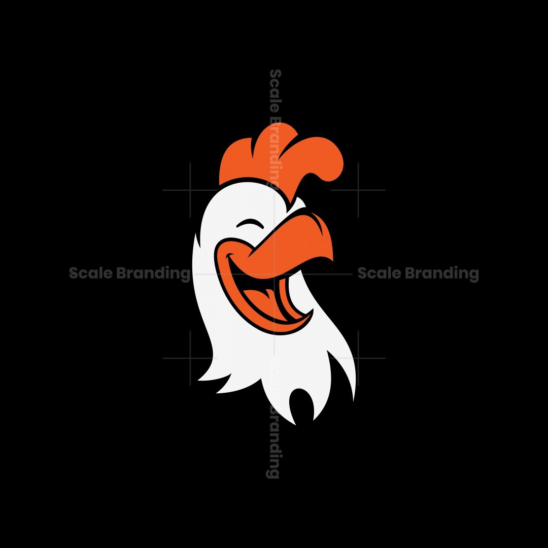 Happy Chicken Mascot Logo | Scalebranding