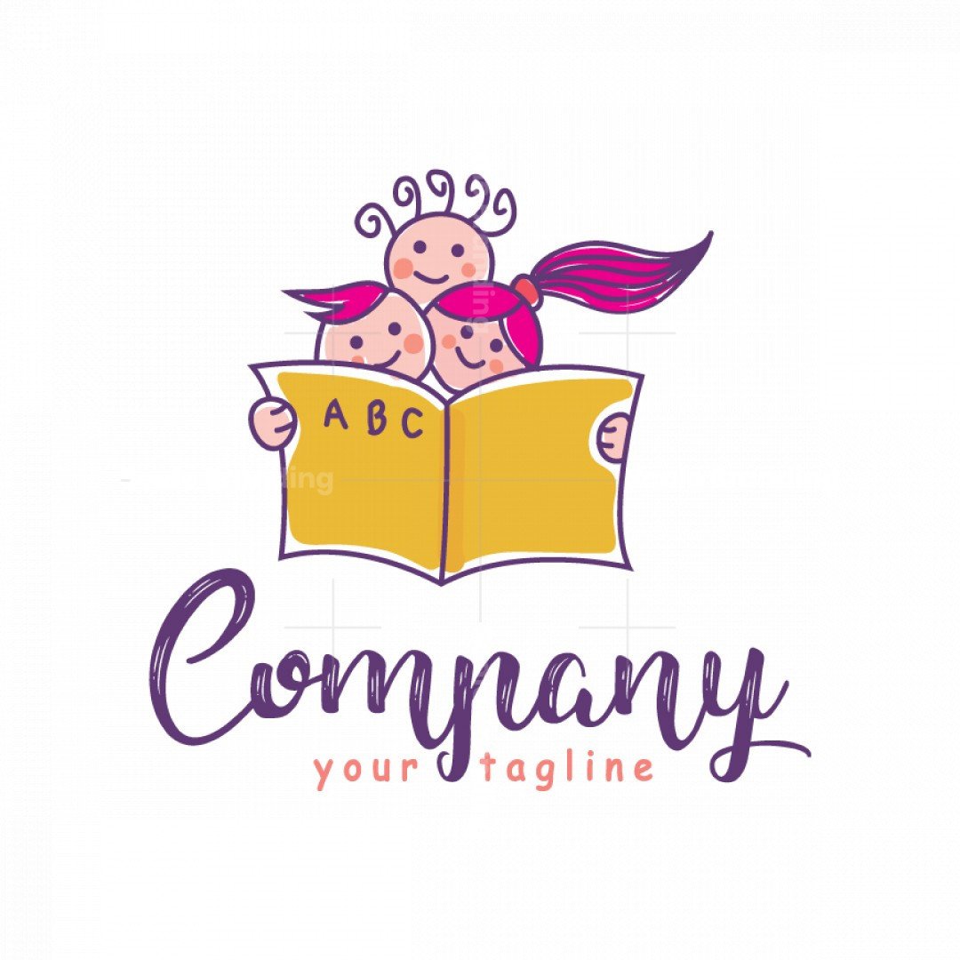 Happy Kids Book Logo | Scalebranding