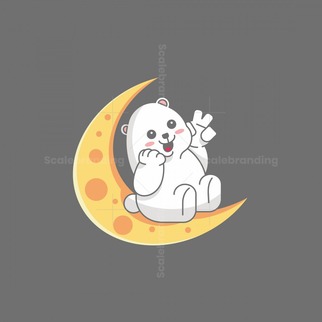 Happy Moon Bear Logo | Scalebranding
