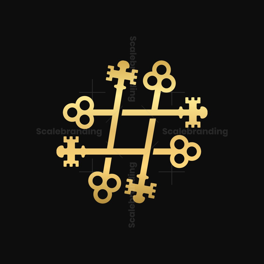 Hashtag Key Modern Luxury Logo | Scalebranding