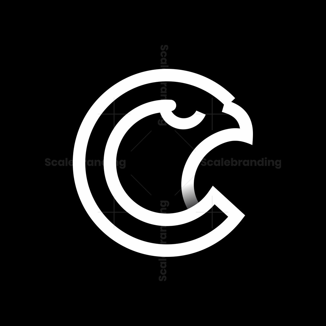 Hawk or Falcon Bird Letter C Logo | Scalebranding