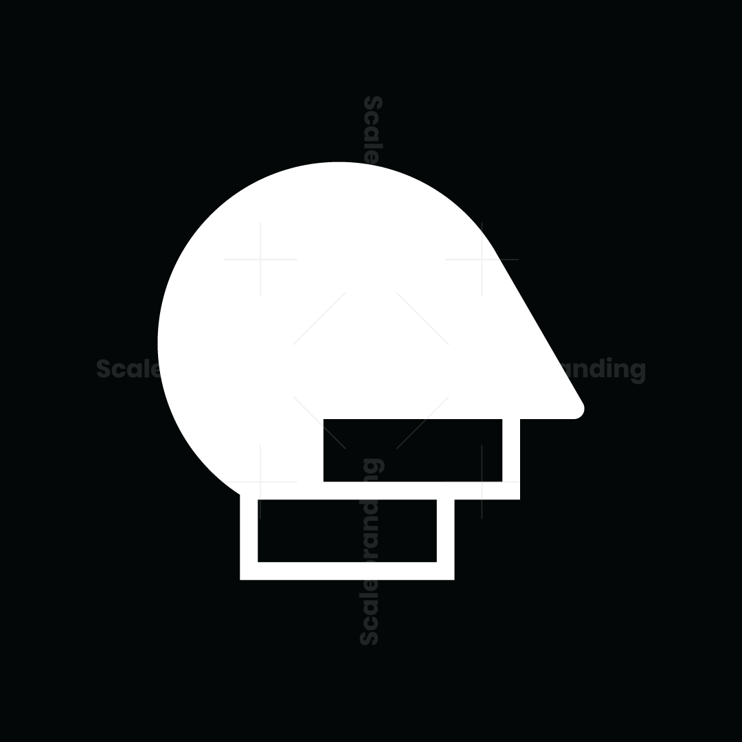 Head Stairs Negative Space Logo | Scalebranding