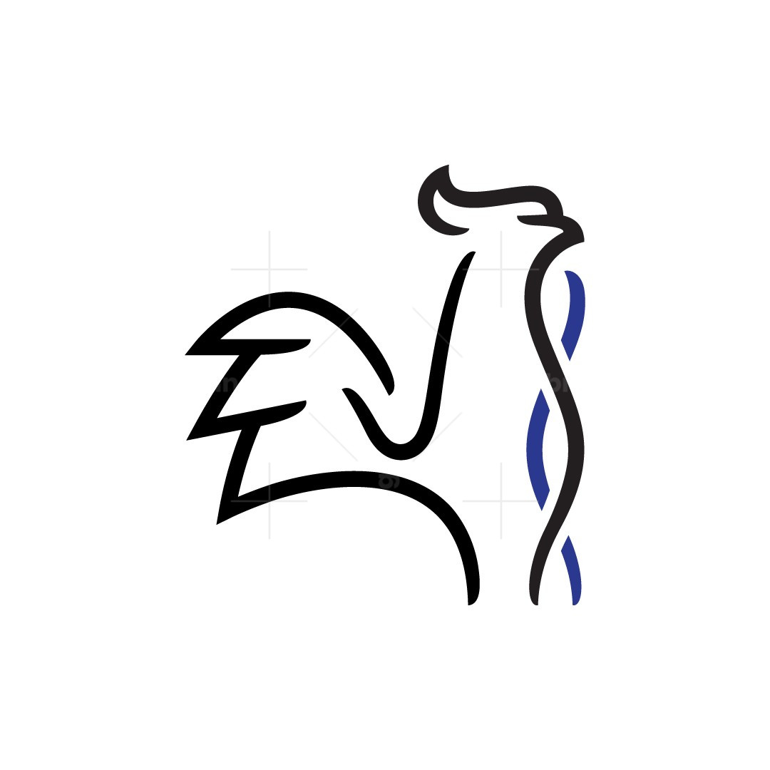 Healthcare Rooster Logo Medical Caduceus Rooster Logo | Scalebranding