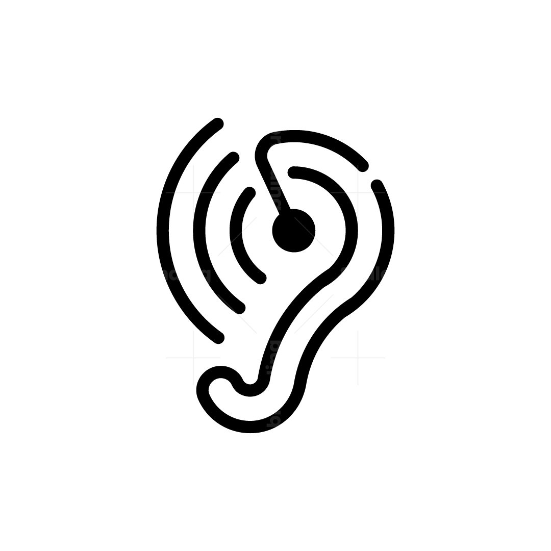 Hearing Clipart Black And White