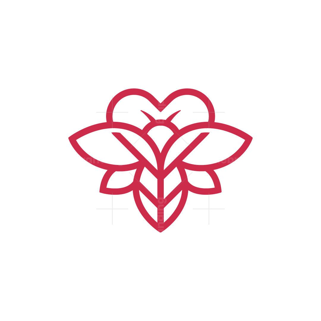 Heart Bee Logo | Scalebranding