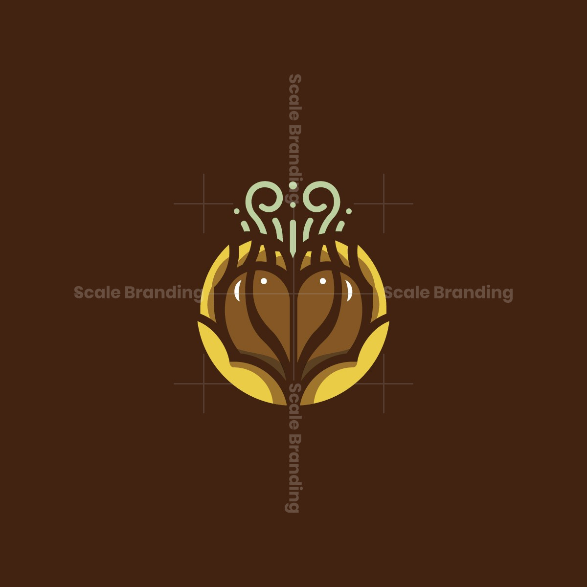 Coffee Bean Heart Logo Barista Heart Coffee Beans Art" Poster For Sale