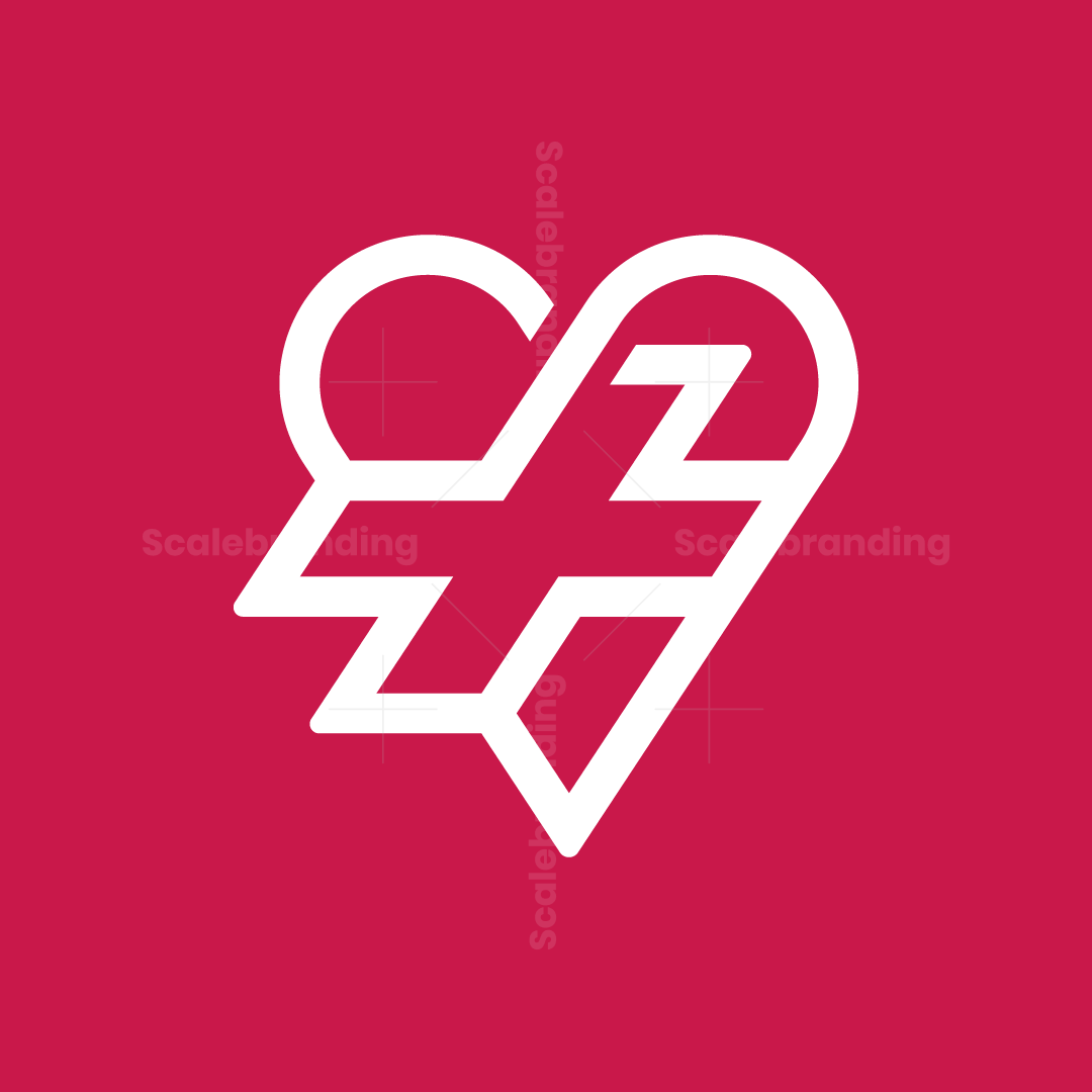 Heart Medical Cross Logo With A Modern Look | Scalebranding